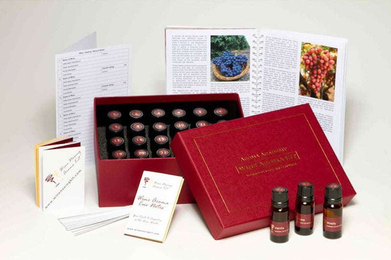 Wine Aroma Masterclass Kit - 24 Signature Aromas + Training Guide - Fr ...